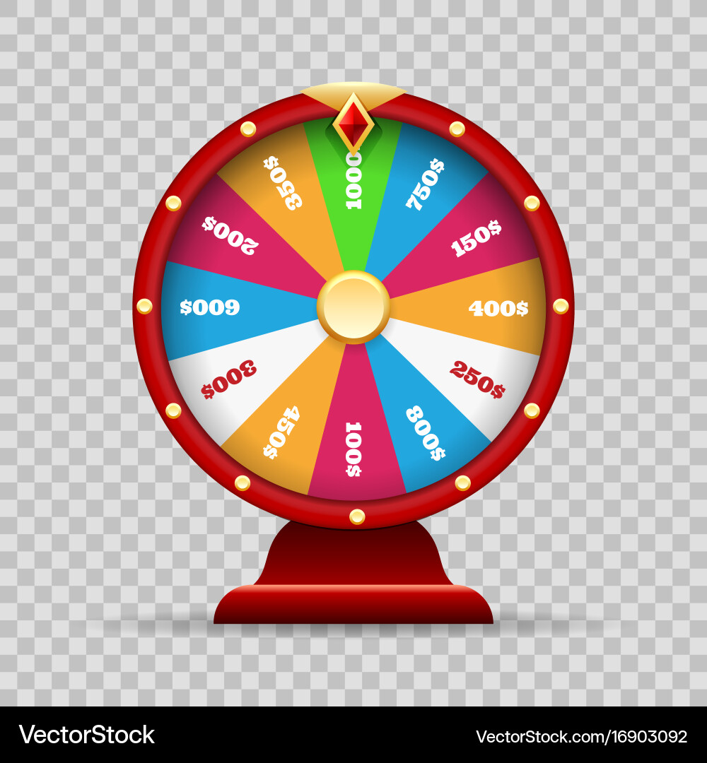 Luck wheel of fortune Royalty Free Vector Image