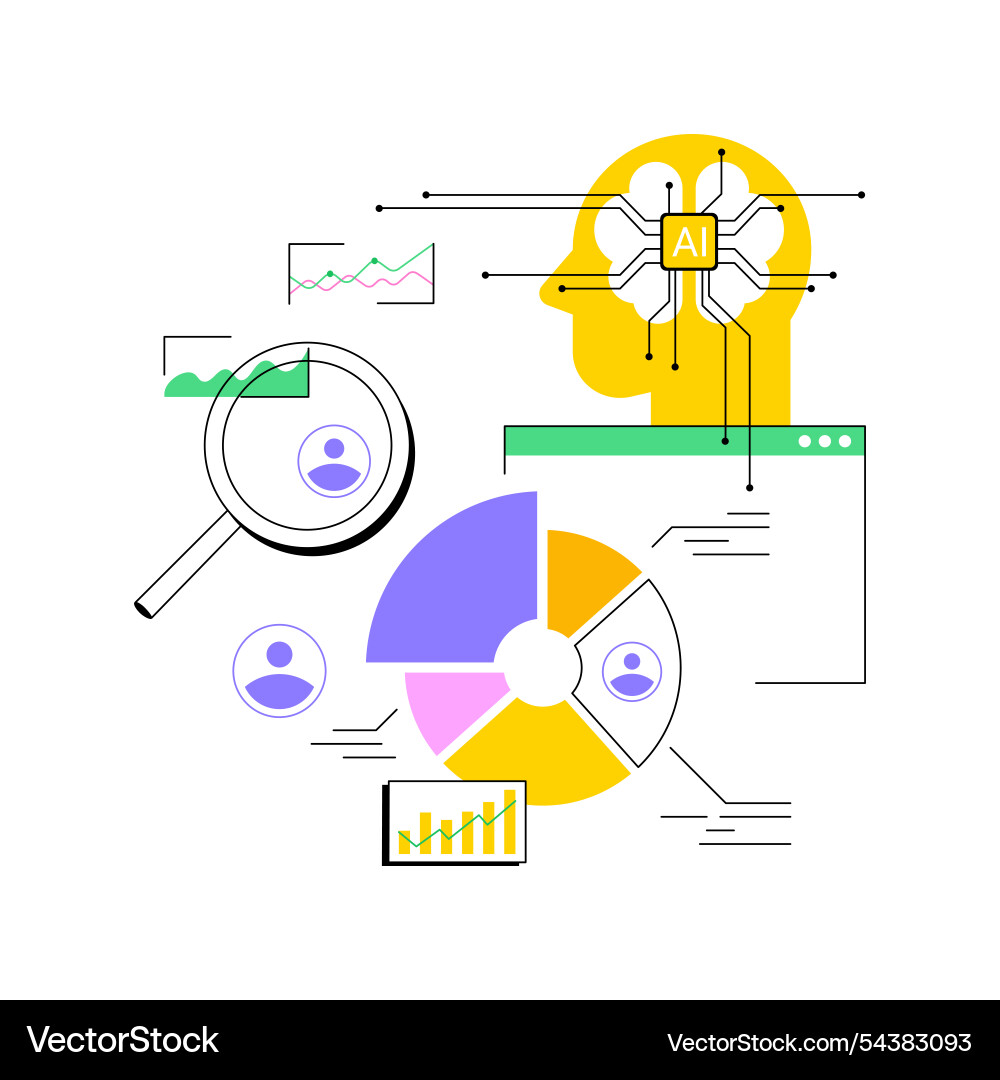 Ai-analyzed competitor analysis abstract concept – Royalty-Free Vector ...