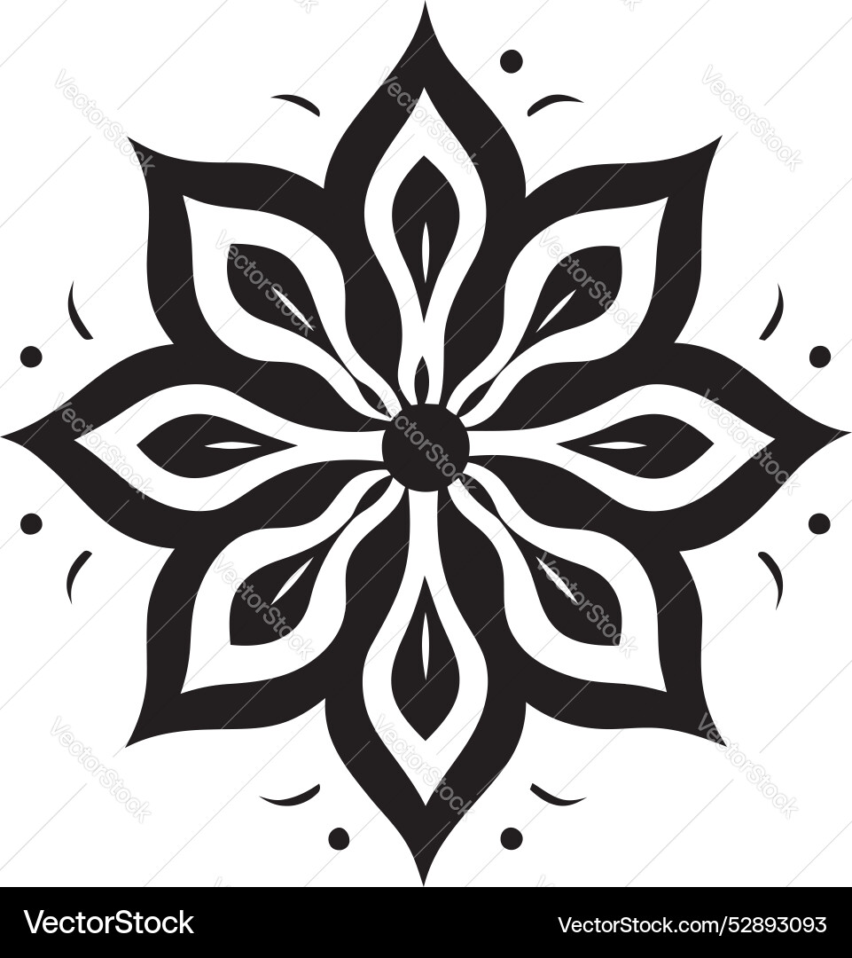 Black floral phenomenon sensation Royalty Free Vector Image