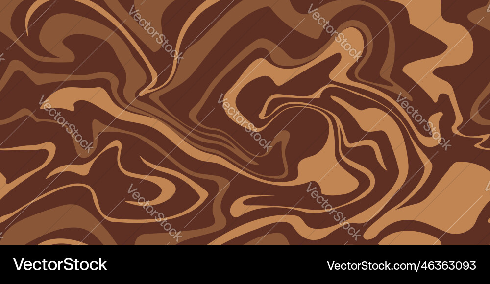 Brown marble acrylic swirl seamless pattern Vector Image