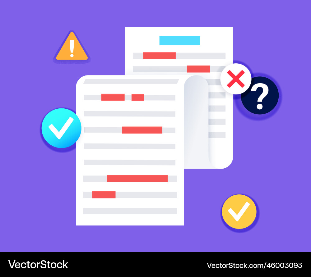 Grammar Editing Process Royalty Free Vector Image