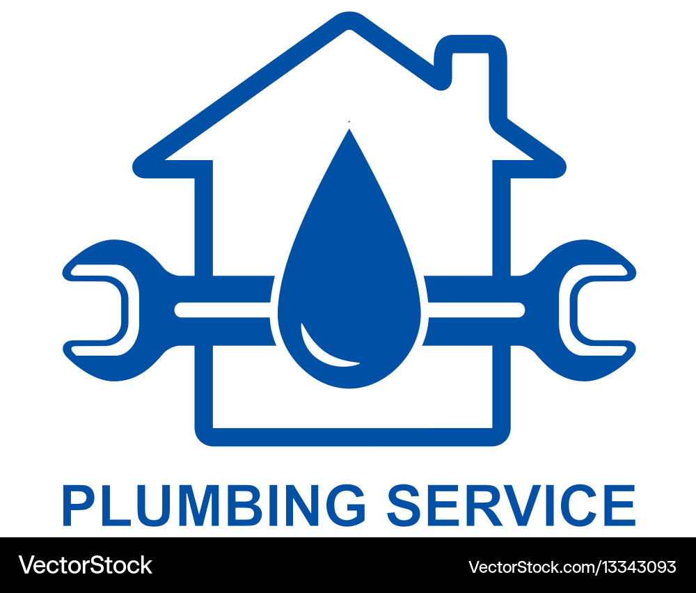 Plumbing sign Royalty Free Vector Image - VectorStock