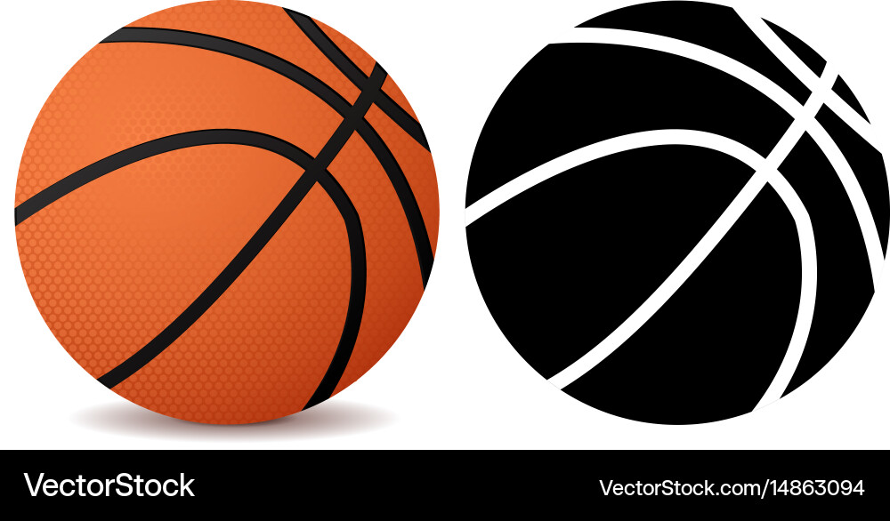 Basketball ball Royalty Free Vector Image - VectorStock