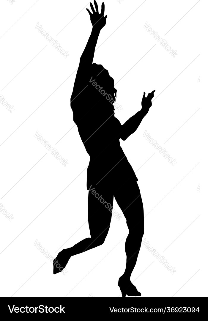 Dancer silhouette Royalty Free Vector Image - VectorStock