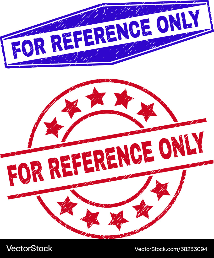 For reference only corroded watermarks in round Vector Image