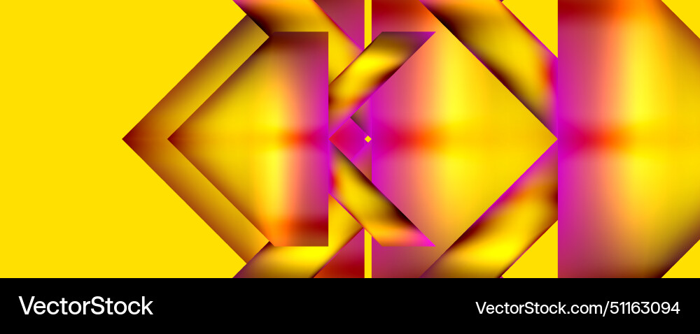 Geometric pattern in yellow and purple Royalty Free Vector