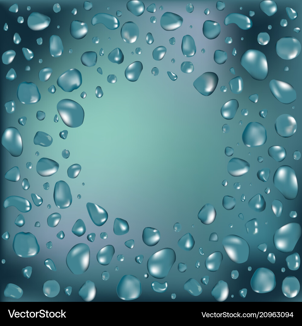 Frame Water Droplets Water Drop Splash Animation Frames Effect Vector