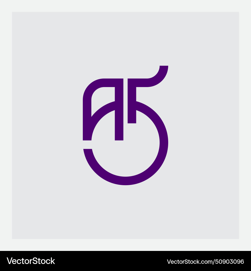 A5 the logo consists of a combination Royalty Free Vector