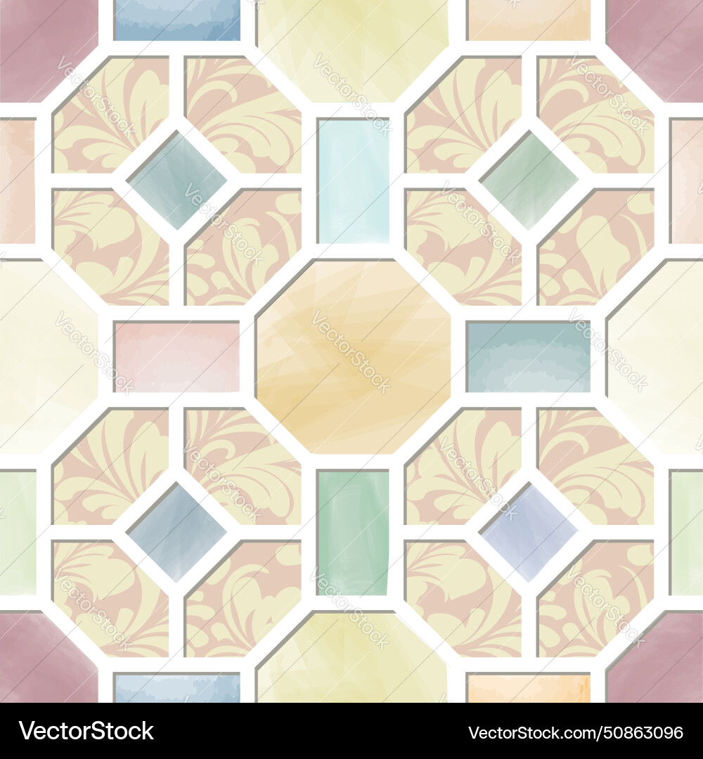 Abstract arabesque seamless pattern artistic line Vector Image