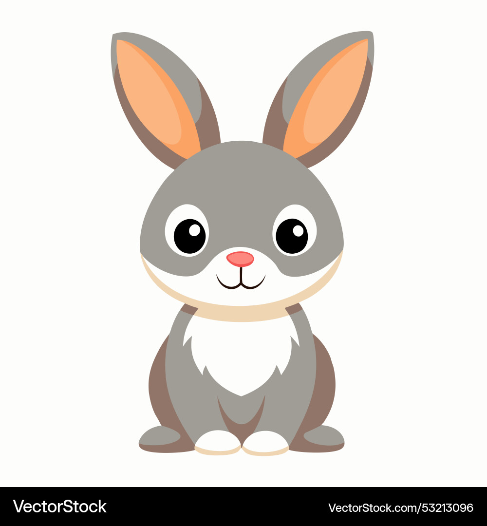 Cute rabbit Royalty Free Vector Image - VectorStock