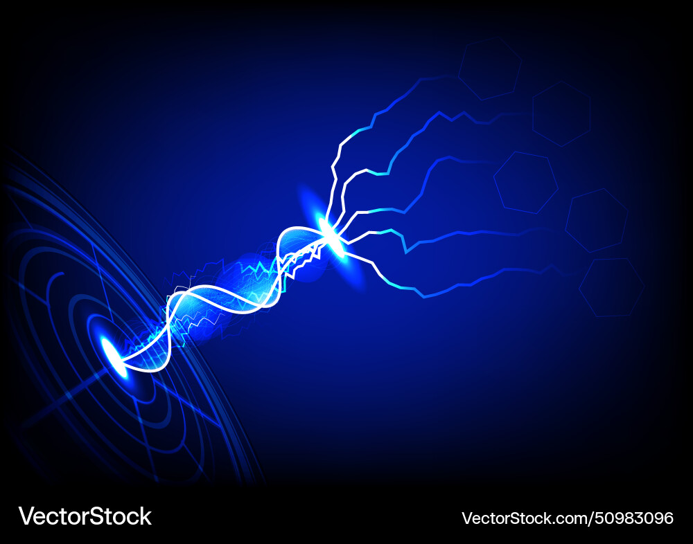 Digital futuristic technology with flash Vector Image