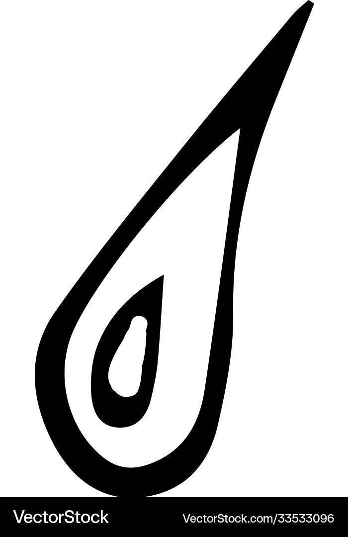 Doodle a raindrop Royalty Free Vector Image - VectorStock