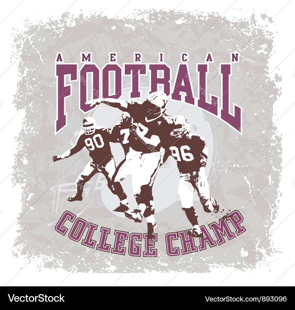 Football Grunge Sport Royalty Free Vector Image