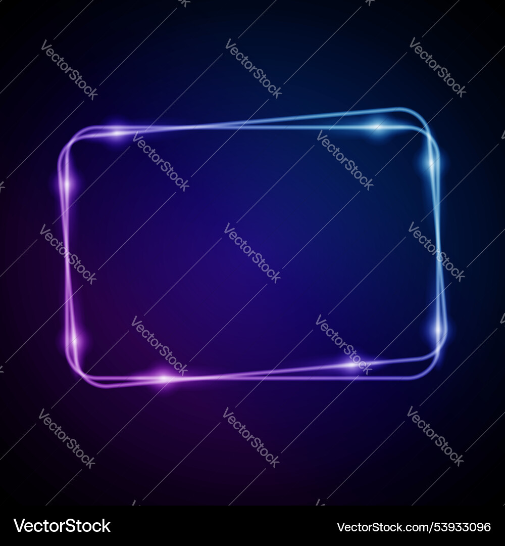 Glow frame Royalty Free Vector Image - VectorStock