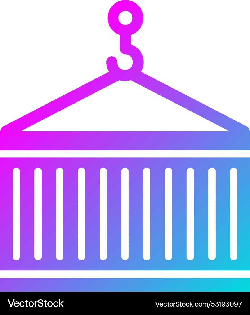 Container icon design Royalty Free Vector Image