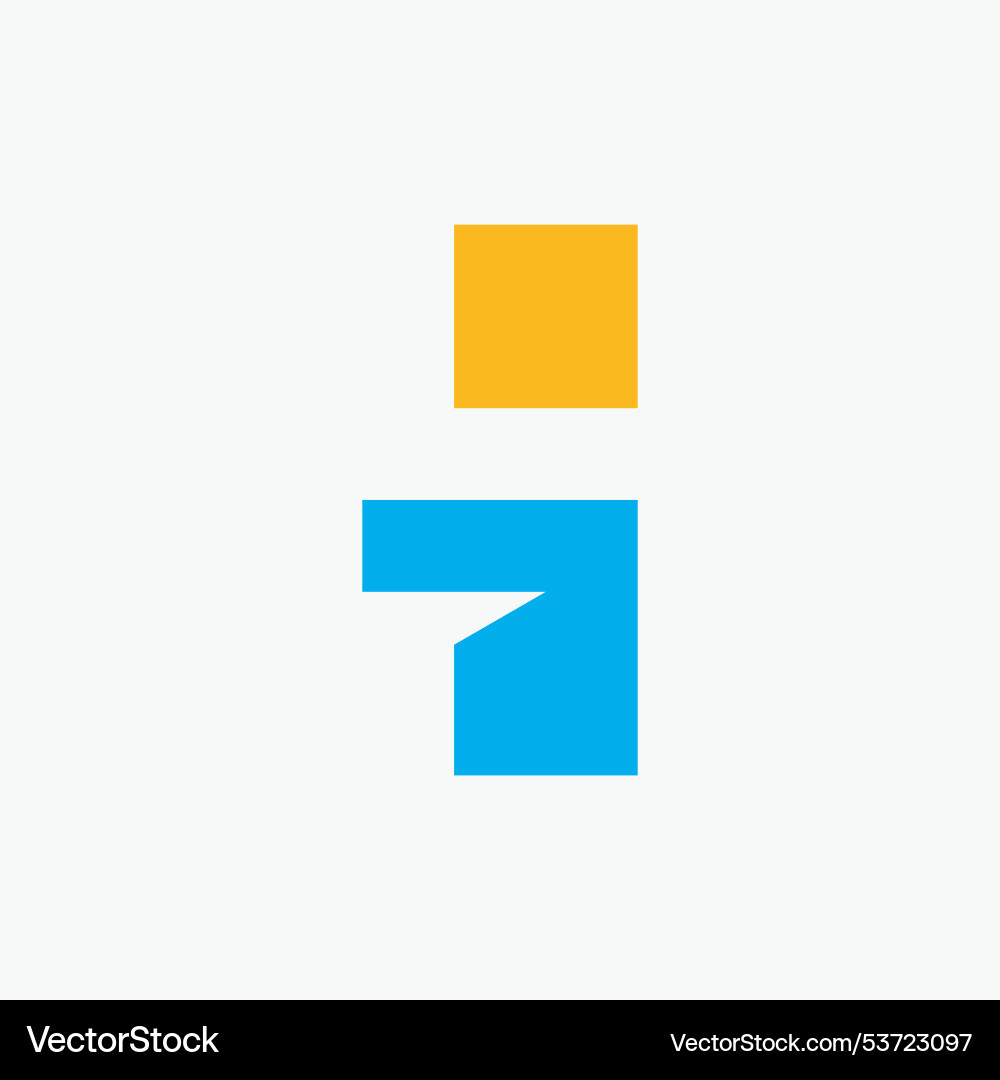 Letter i logo Royalty Free Vector Image - VectorStock