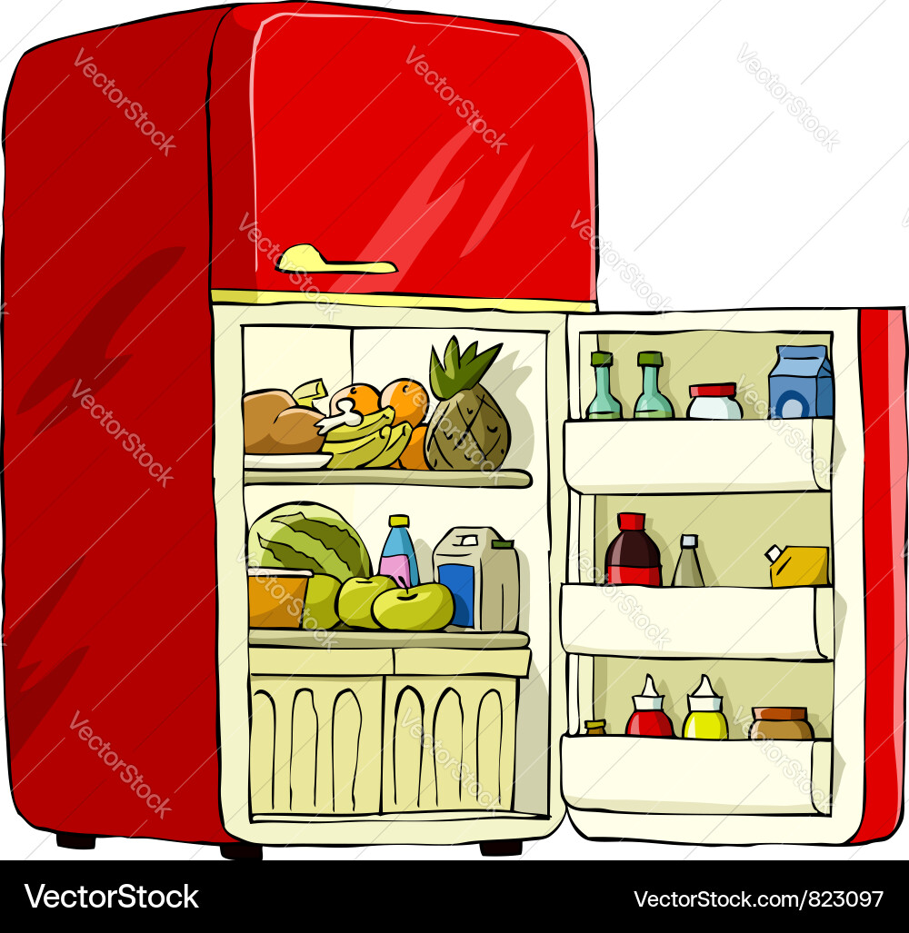 Refrigerator Royalty Free Vector Image - VectorStock