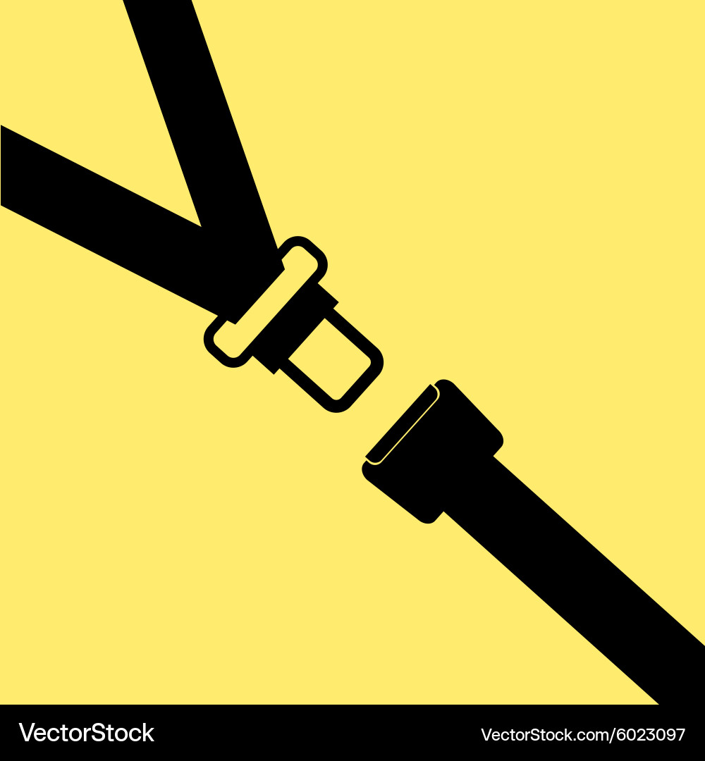 Seat belt Royalty Free Vector Image - VectorStock