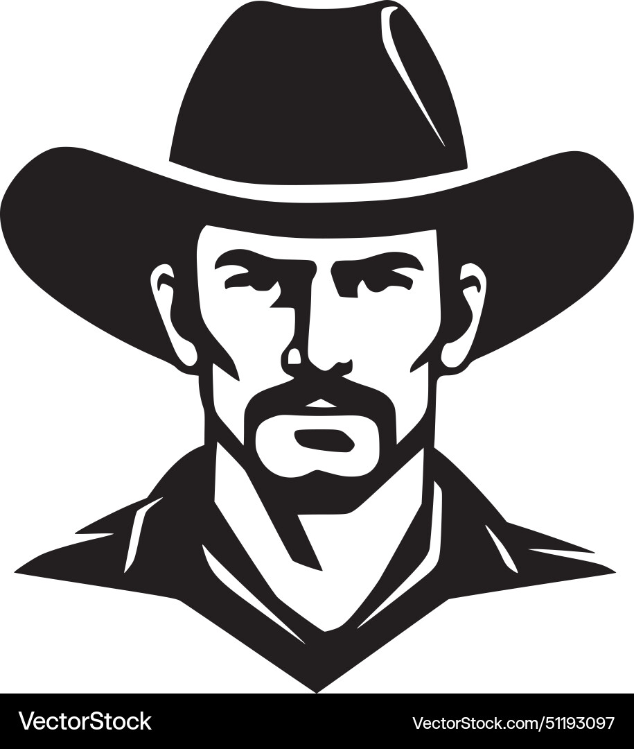 Western - black and white Royalty Free Vector Image