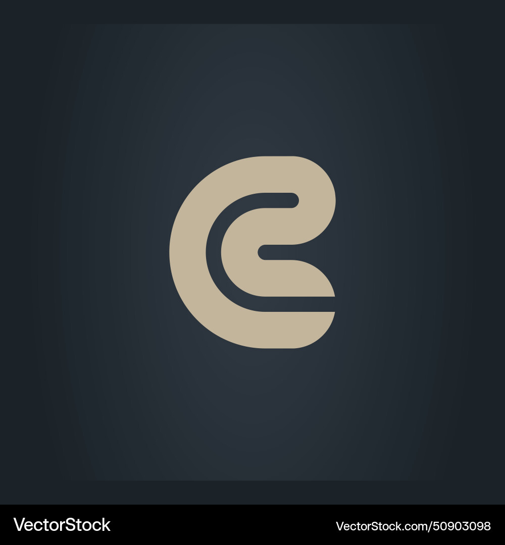 C2 - logo or icon logotype with letter c Vector Image