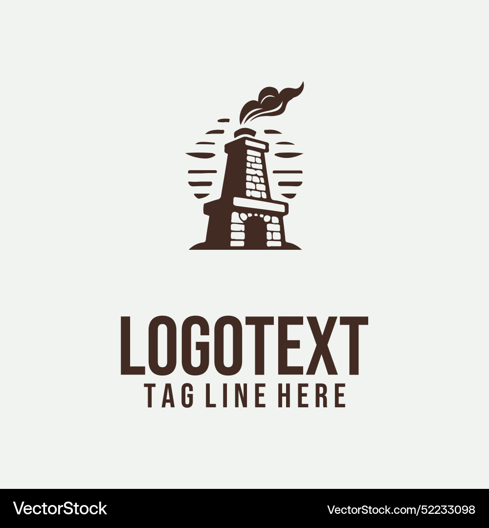 Chimney logo Royalty Free Vector Image - VectorStock