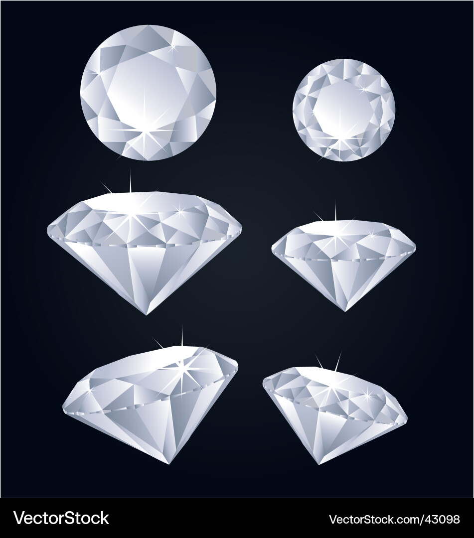 Diamonds Royalty Free Vector Image - VectorStock