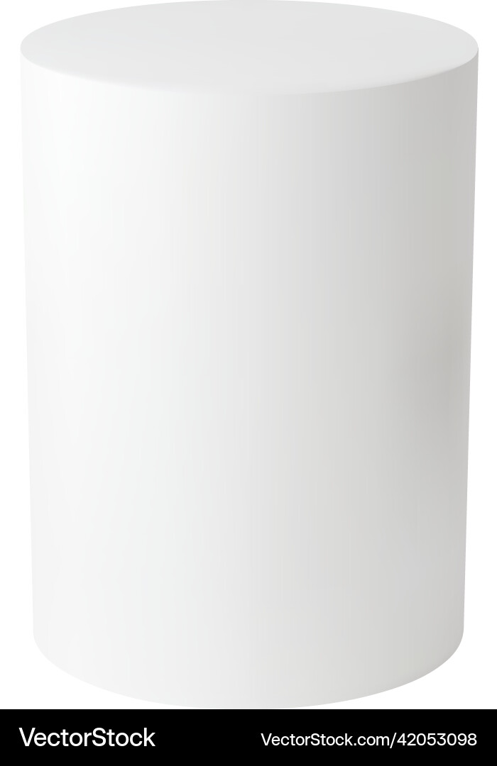 Realistic cylinder Royalty Free Vector Image - VectorStock