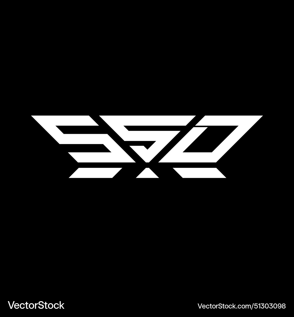 Ssd letter logo design simple and modern Vector Image