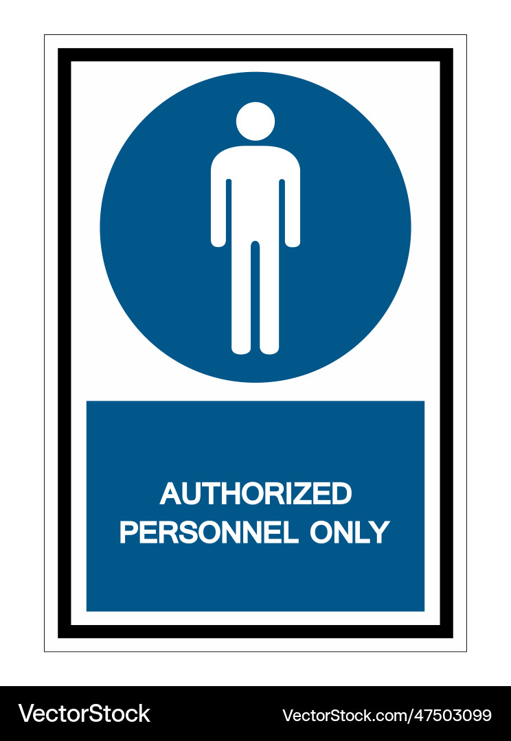 Bevollmächtigtes Personal nur Symbol Zeichen Isolat