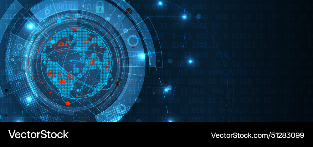 Technology abstract futuristic science background Vector Image