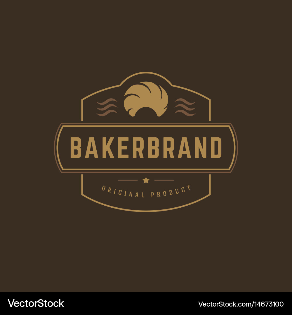 Bakery Logo Elements & Templates Royalty Free Vector
