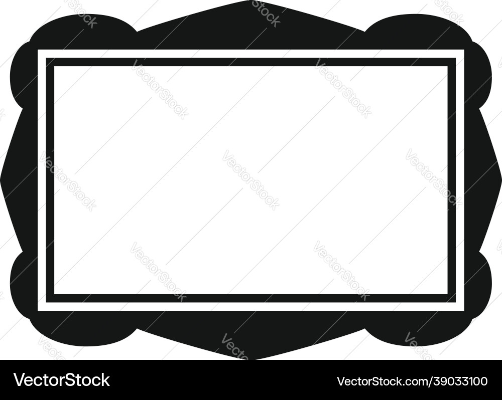 Border frame icon simple picture photo Royalty Free Vector