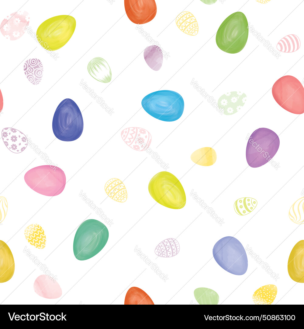 Easter seamless gentle pattern with bunnies Vector Image
