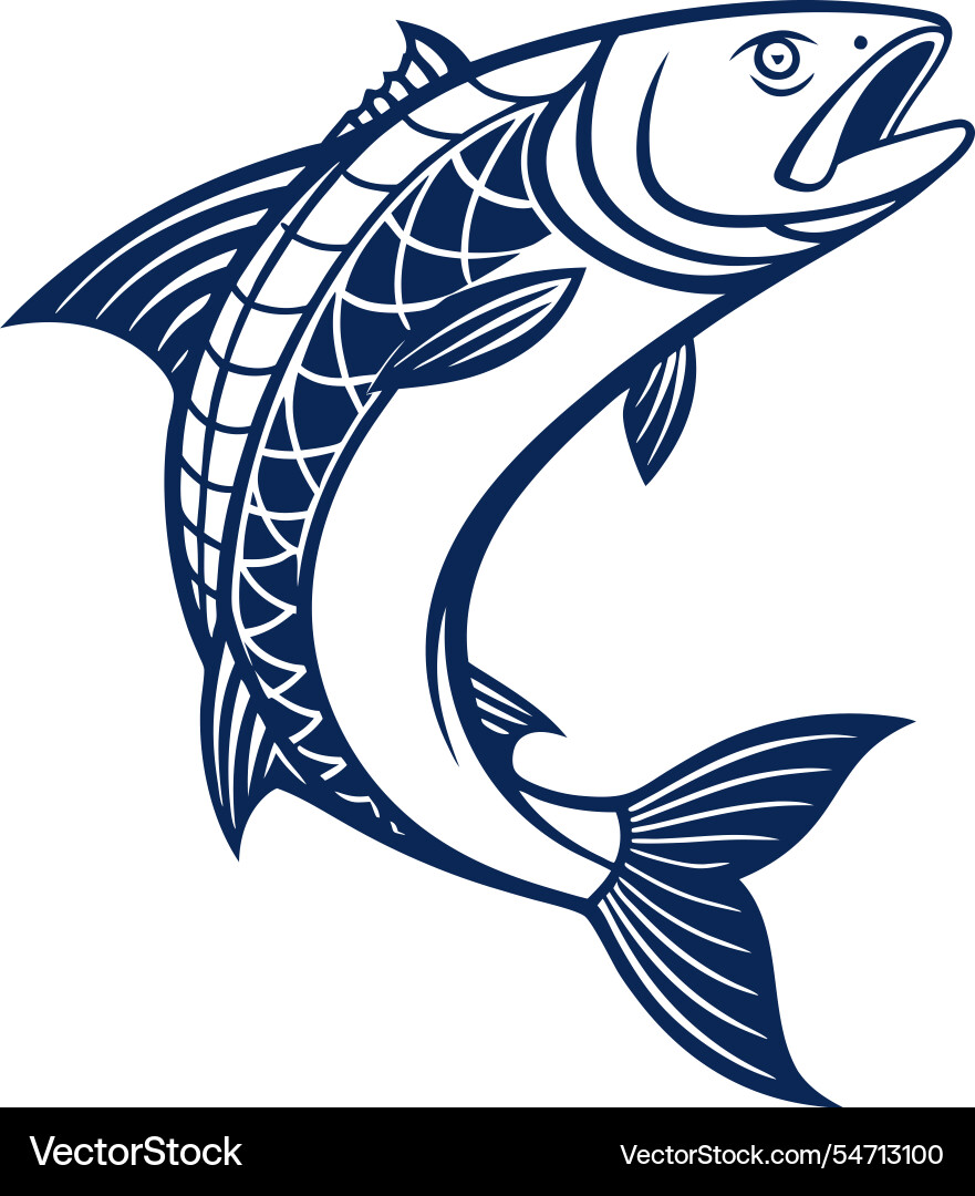 Fish logo design Royalty Free Vector Image - VectorStock