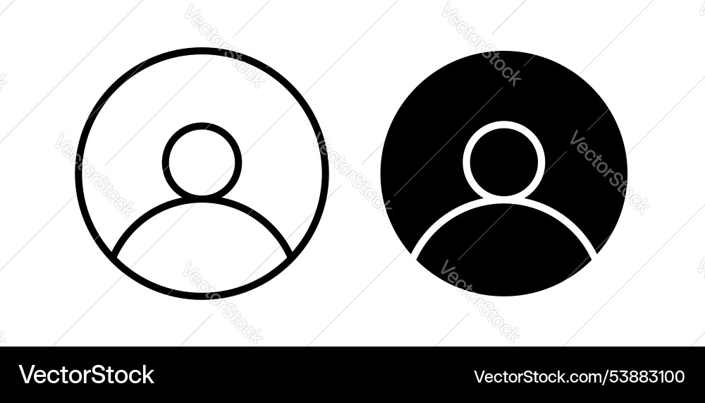 Profile icon set Royalty Free Vector Image - VectorStock