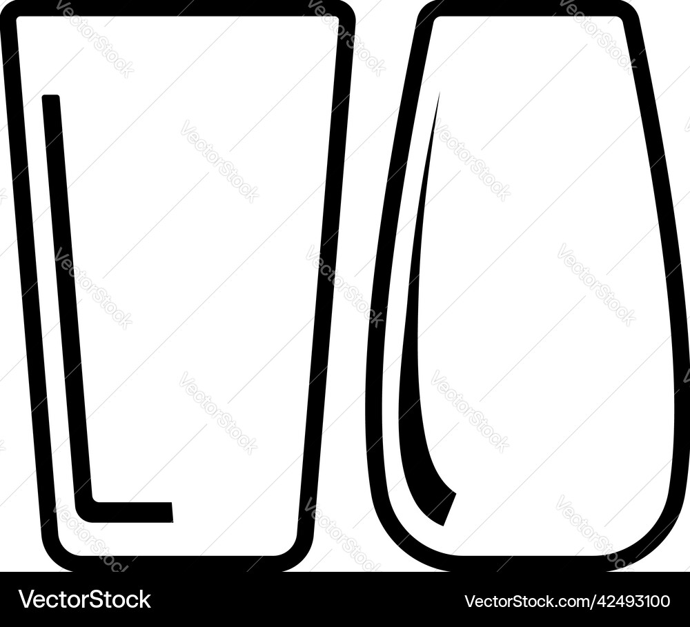 Two glasses icon Royalty Free Vector Image - VectorStock