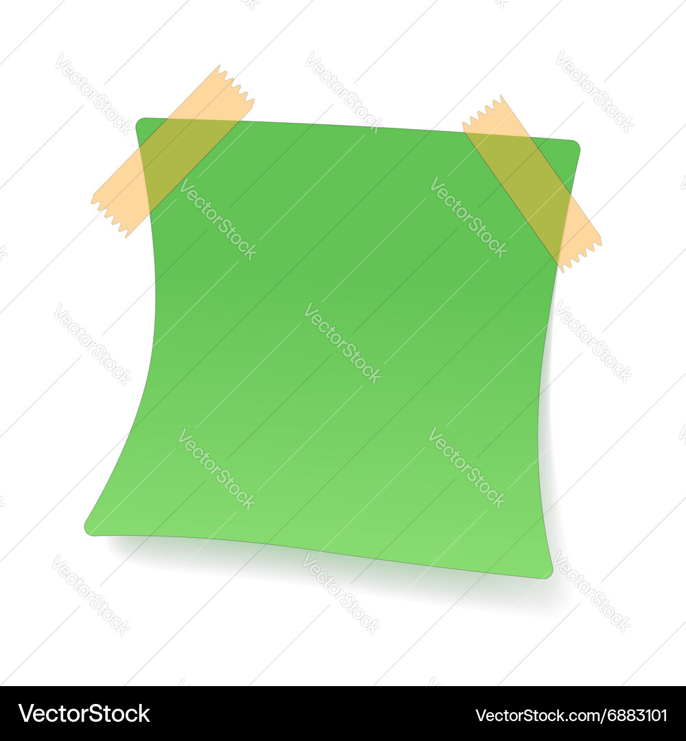 Sticker with adhesive tape icon Royalty Free Vector Image