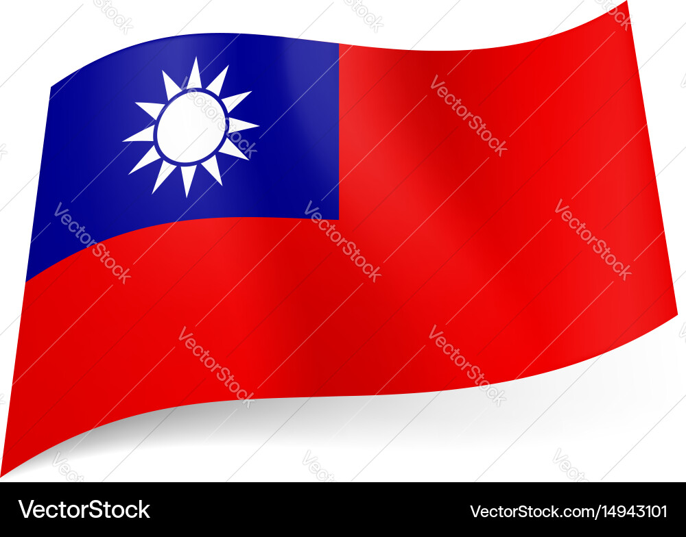 Taiwan National Flag Royalty Free Vector Image