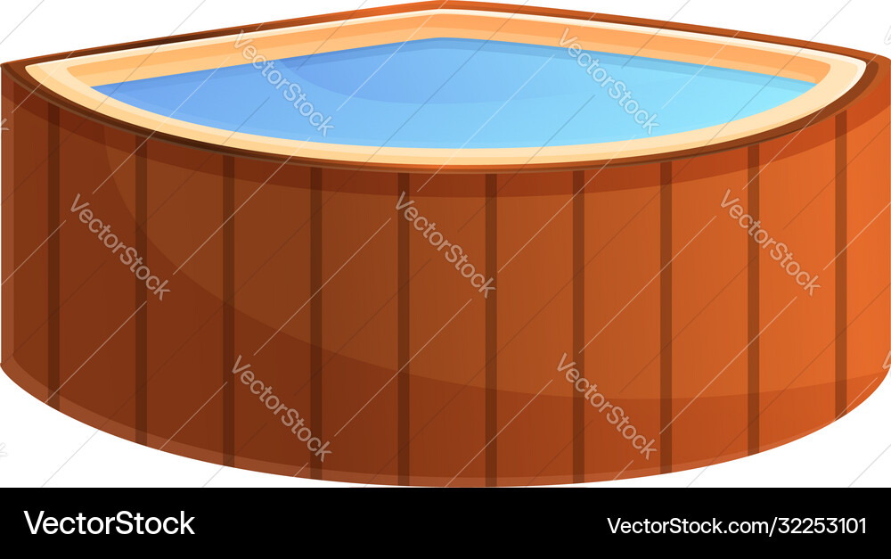 Water jacuzzi icon cartoon style Royalty Free Vector Image