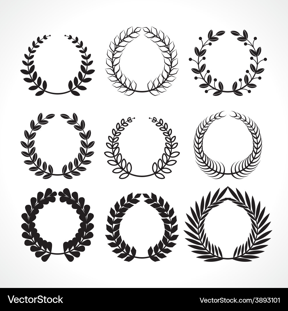 Wreaths Royalty Free Vector Image - VectorStock