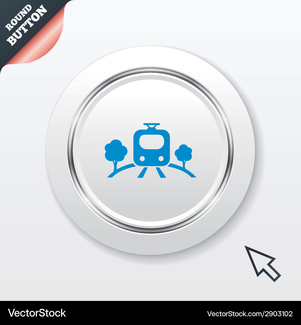 Overground sign icon metro train symbol Royalty Free Vector