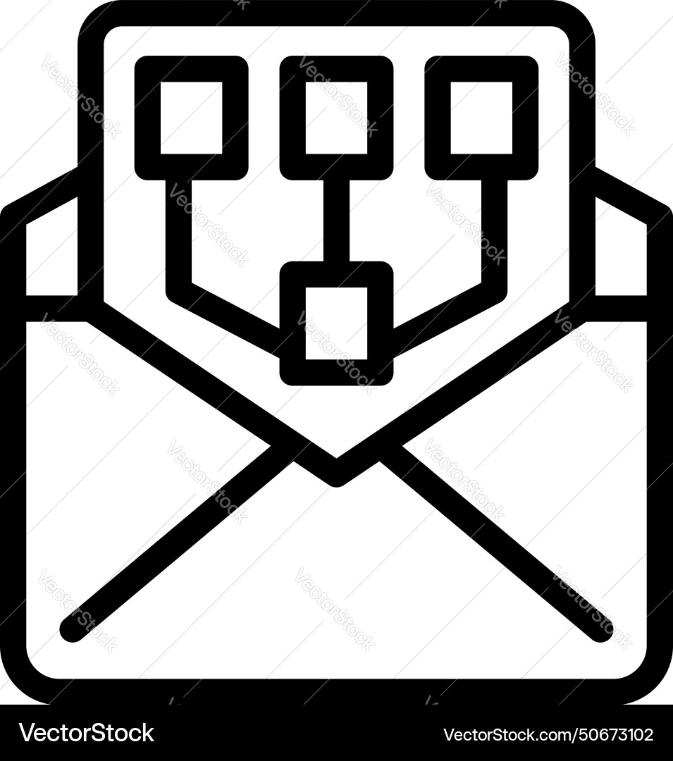 Traffic direction icon outline road Royalty Free Vector