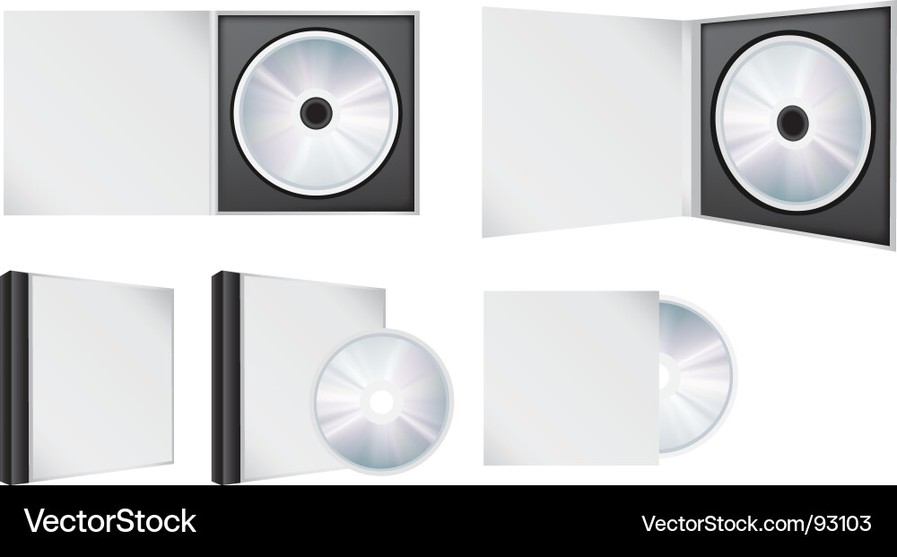 Cd set Royalty Free Vector Image - VectorStock