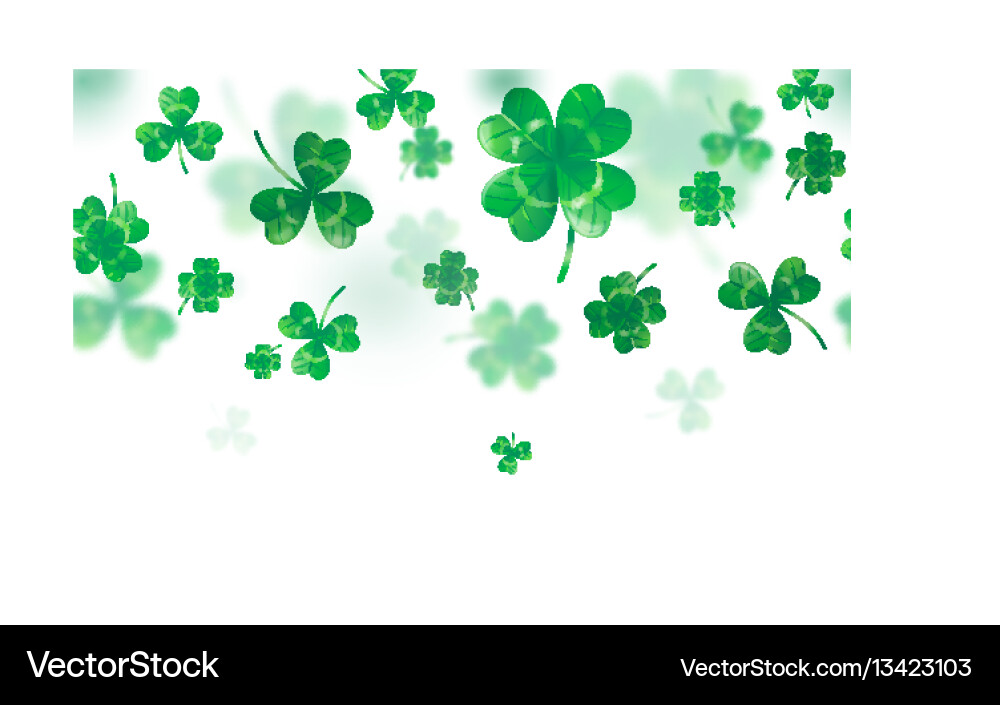 Clover background Royalty Free Vector Image - VectorStock