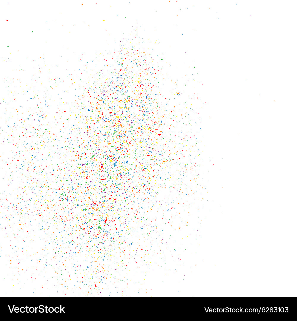 Confetti on a white Royalty Free Vector Image - VectorStock