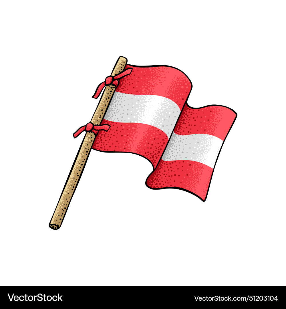Austrian flag Royalty Free Vector Image - VectorStock