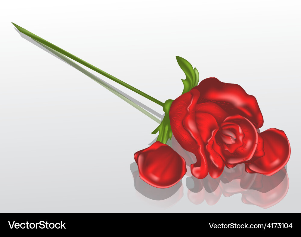 Dying Rose Royalty Free Vector Image - VectorStock