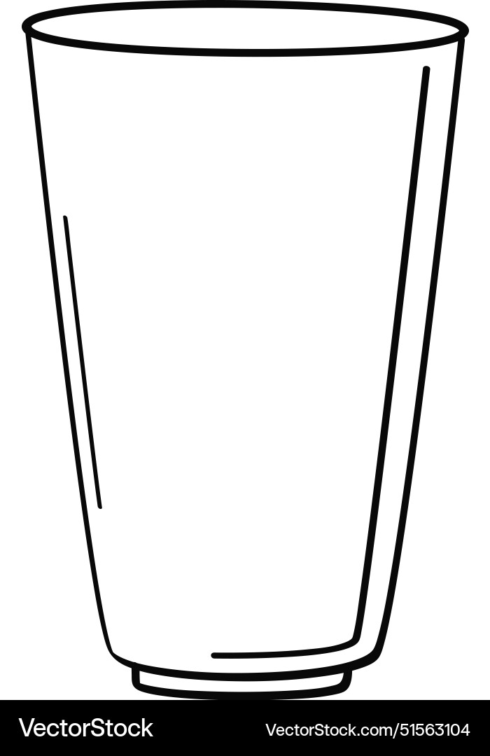 Glass sketch doodle Royalty Free Vector Image - VectorStock