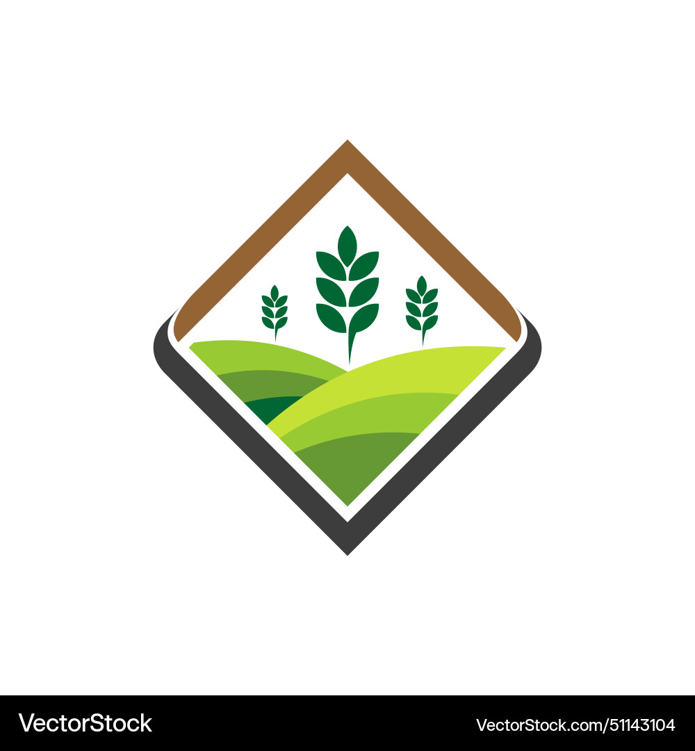 Landscaping logo garden land logo Royalty Free Vector Image