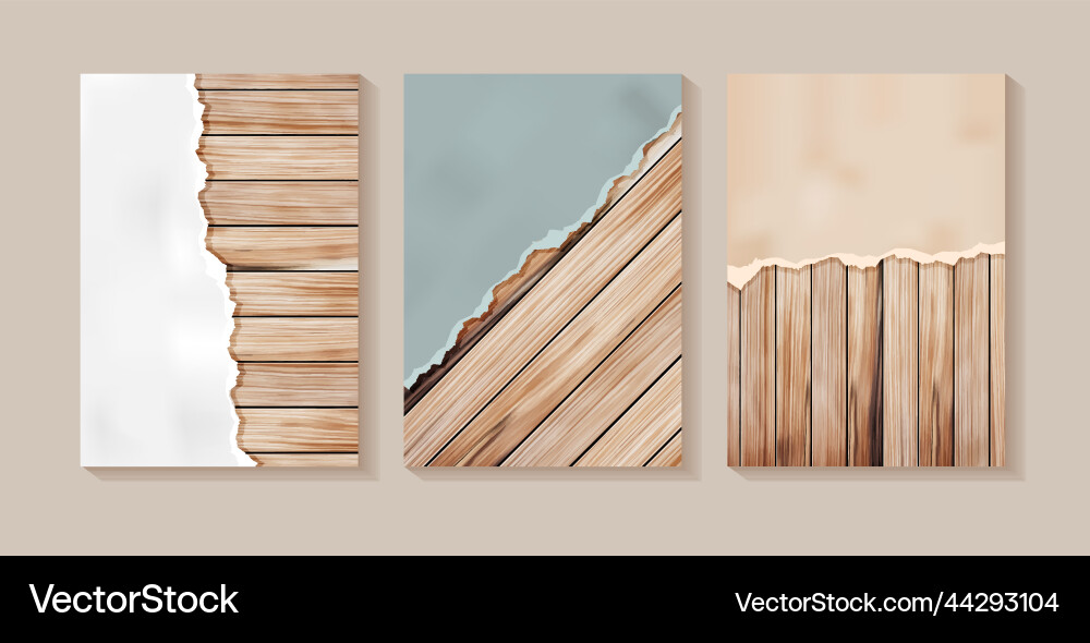 Ripped Paper Wall Background Royalty Free Vector Image